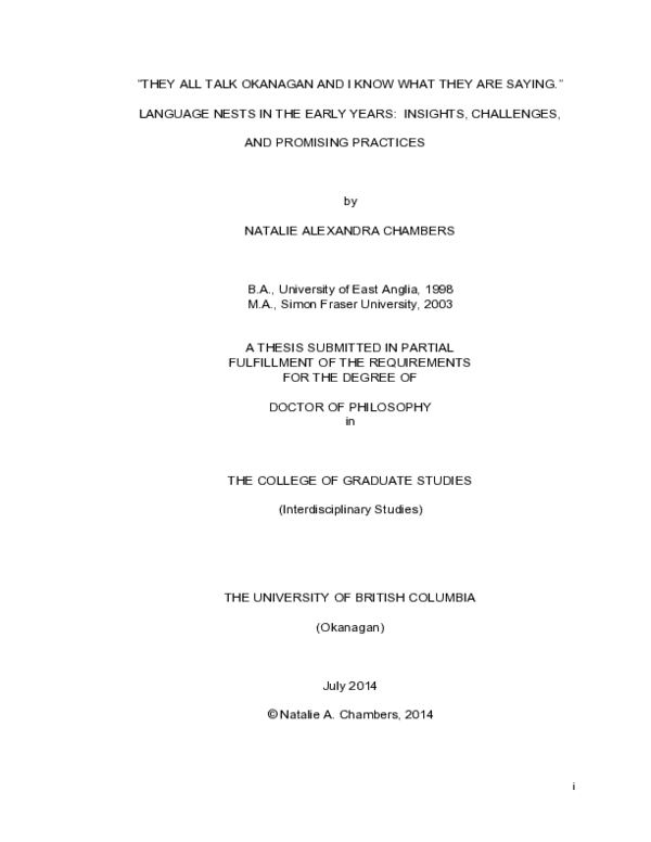 (PDF) They all talk Okanagan and I know what they are saying." language ...
