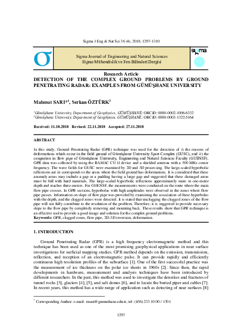 (PDF) Detection of the Complex Ground Problems by Ground Penetrating ...