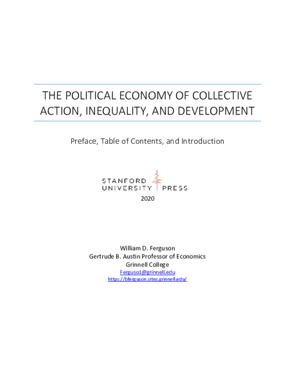 (PDF) The Political Economy of Collective Action, Inequality, and ...