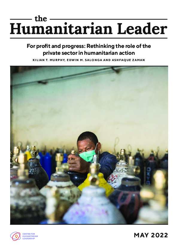 (PDF) Rethinking Private Sector's Role in Humanitarian Action and DRM