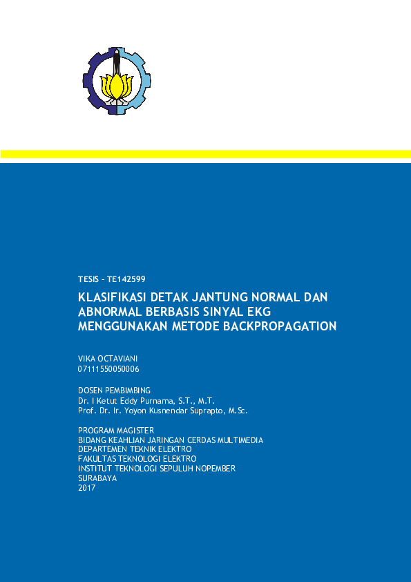 (PDF) Klasifikasi Detak Jantung Normal Dan Abnormal Berbasis Sinyal EKG ...