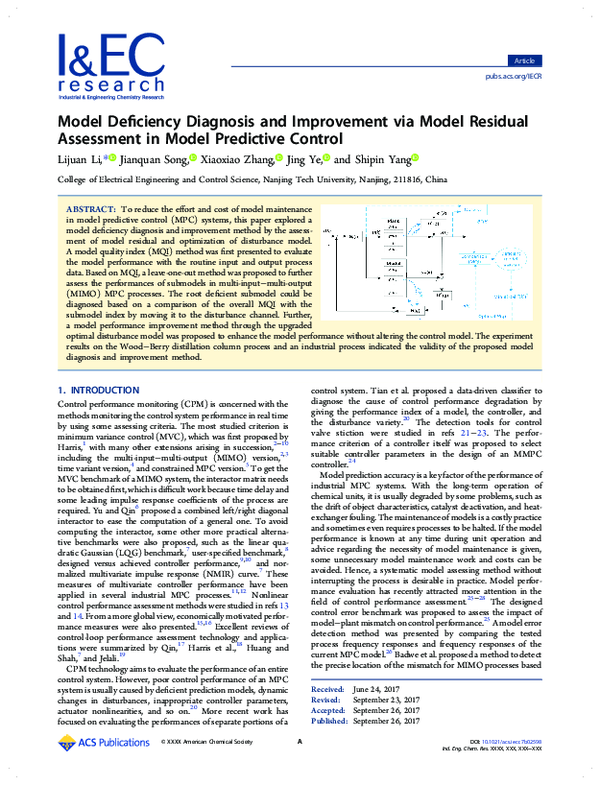 (PDF) Model Deficiency Diagnosis and Improvement via Model Residual ...