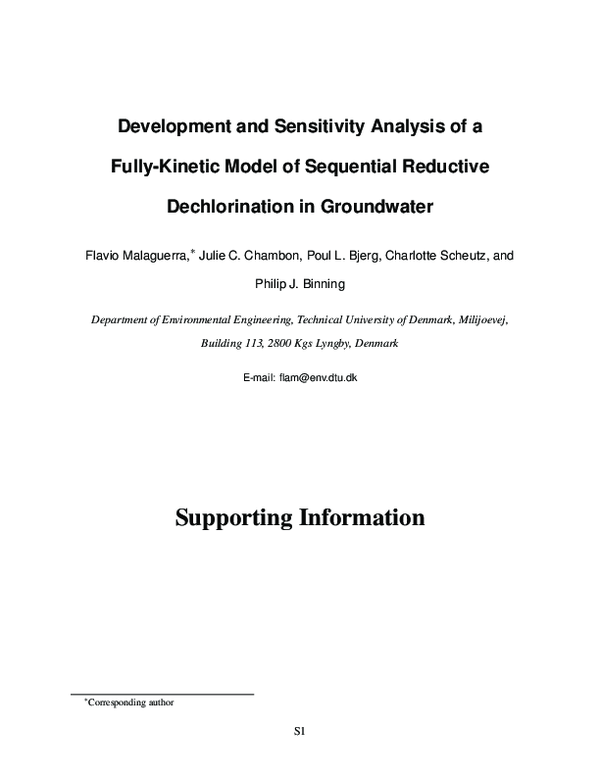 (PDF) Development and Sensitivity Analysis of a Fully Kinetic Model of ...