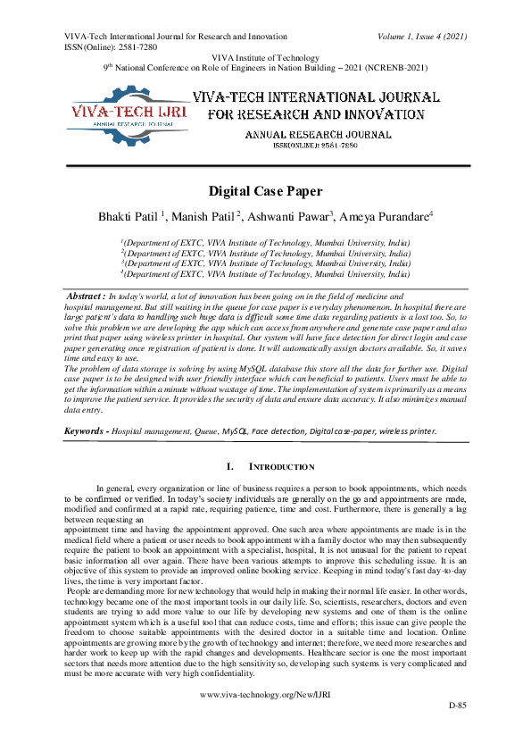 (PDF) Digital Case Paper