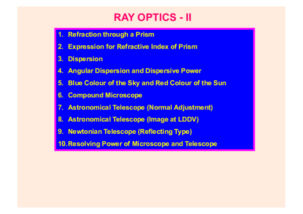 (PDF) RAY OPTICS -II