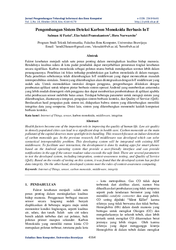 (PDF) Pengembangan Sistem Deteksi Karbon Monoksida Berbasis IOT
