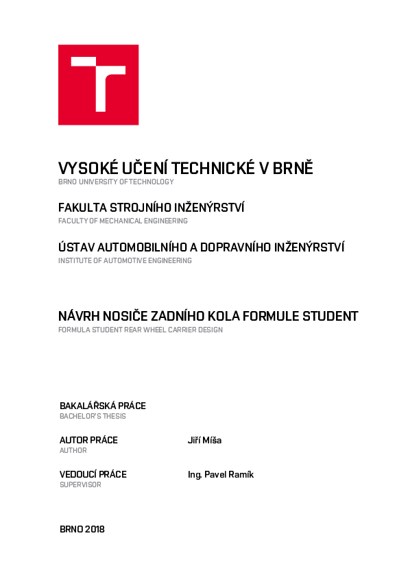 (PDF) Formula Student Rear Wheel Carrier Design