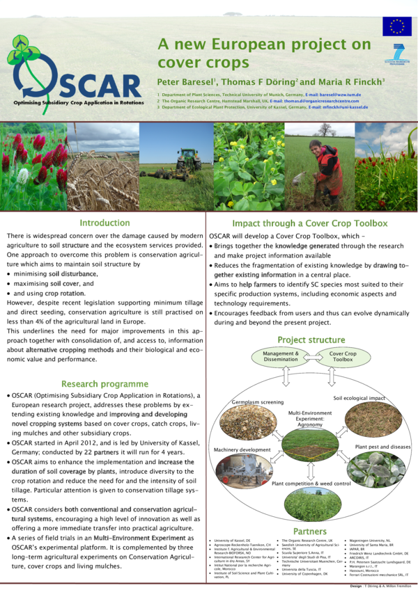 (PDF) A new European Project on cover crops