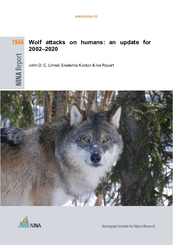 (PDF) Wolf attacks on humans: an update for 2002–2020