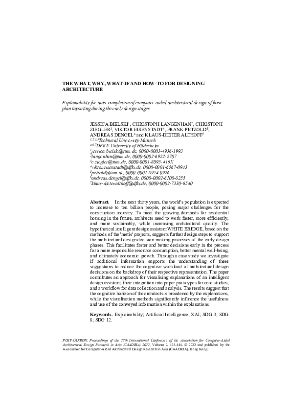 (PDF) The What, Why, What-If and How-To for Designing Architecture ...