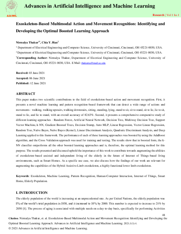 Pdf Exoskeleton Based Multimodal Action And Movement Recognition Identifying And Developing