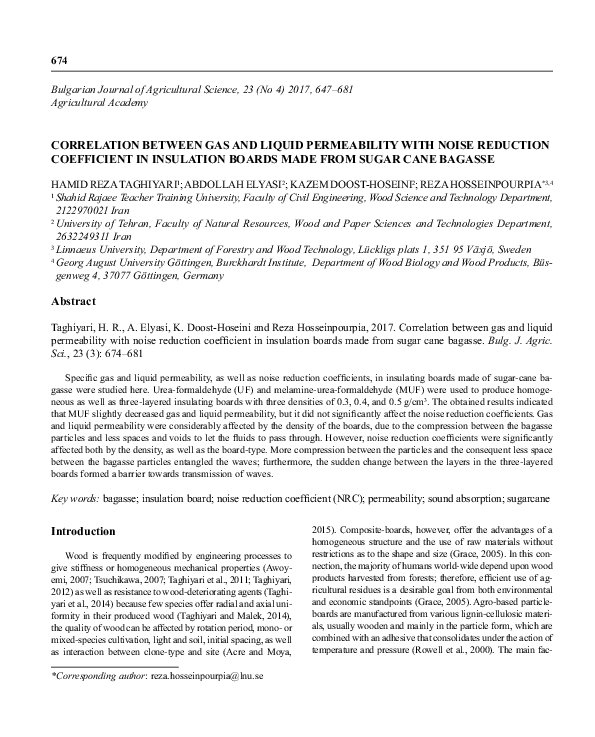 (PDF) Agricultural Academy CORRELATION BETWEEN GAS AND LIQUID ...