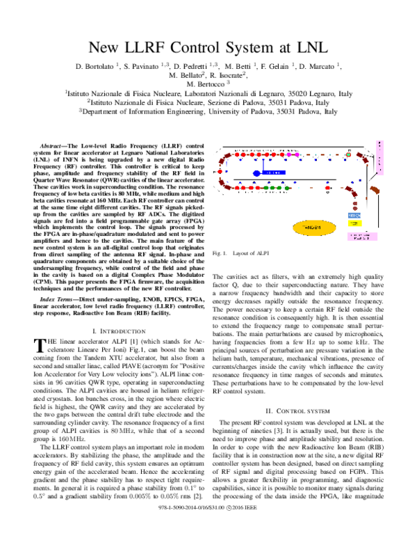 (PDF) New LLRF control system at LNL
