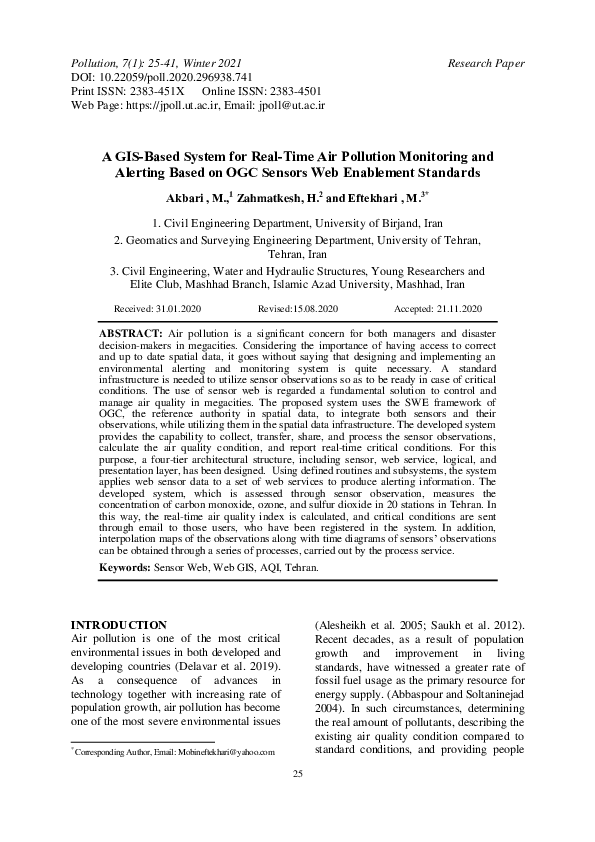 (PDF) A GIS-Based System for Real-Time Air Pollution Monitoring and Alerting Based on OGC ...
