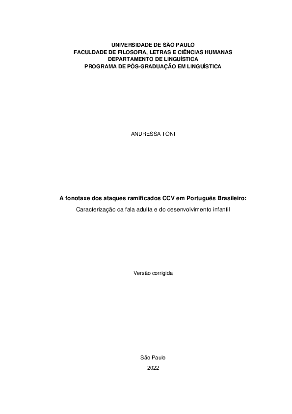 (PDF) A fonotaxe dos ataques ramificados CCV em Português Brasileiro ...