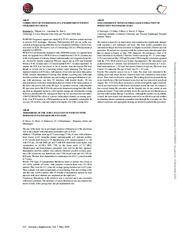 (PDF) Our experience with excimer laser extraction of permanent ...