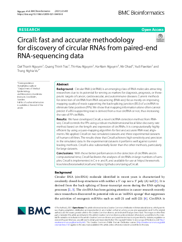 (PDF) Circall: fast and accurate methodology for discovery of circular ...