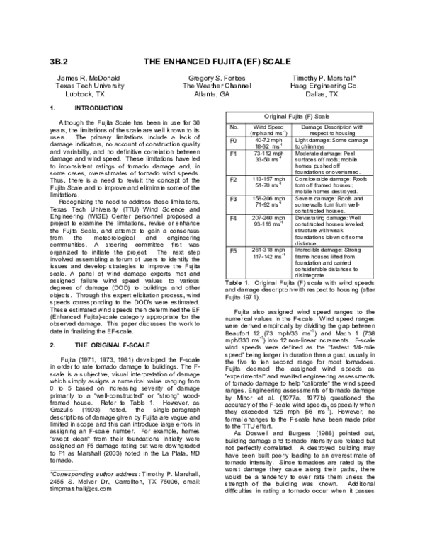 (PDF) The enhanced Fujita (EF) scale