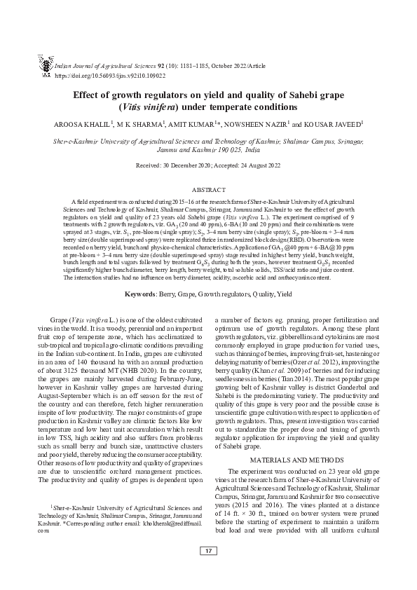 (PDF) Growth Regulators Boost Sahebi Grape Yield