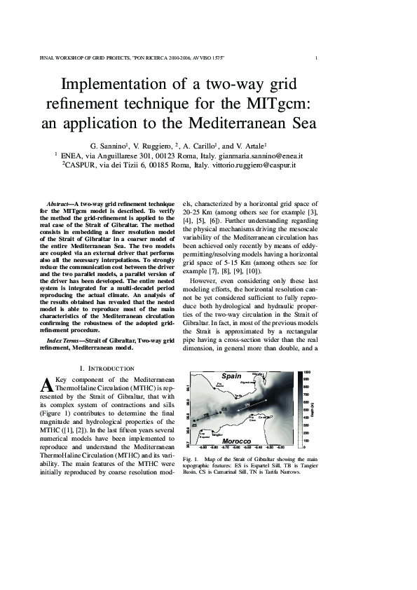 (PDF) refinement technique for the MITgcm: an application to the ...