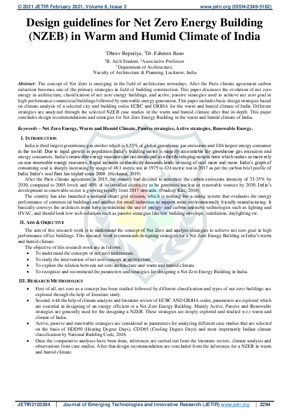 (PDF) Design guidelines for Net Zero Energy Building (NZEB) in Warm and ...