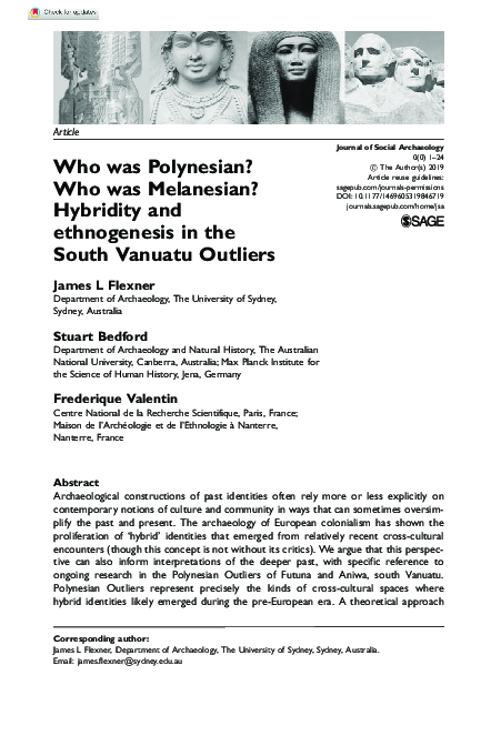 (PDF) Who was Polynesian? Who was Melanesian? Hybridity and ...