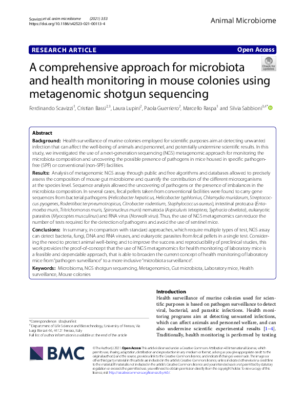 (PDF) A comprehensive approach for microbiota and health monitoring in ...
