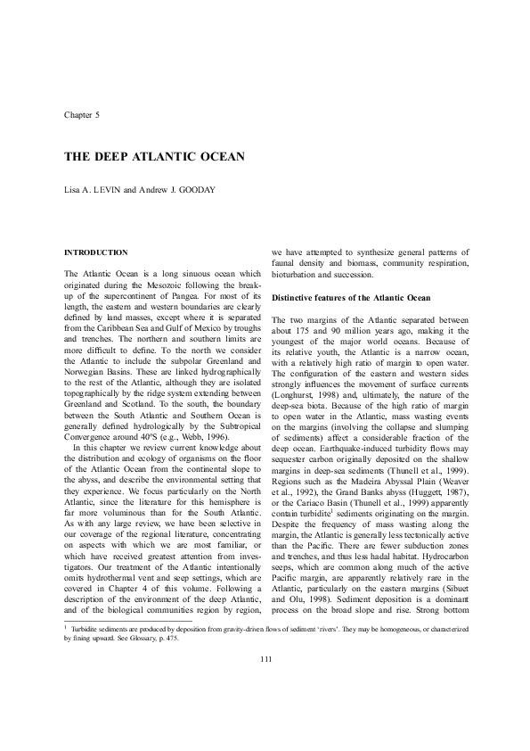 (PDF) The deep Atlantic ocean