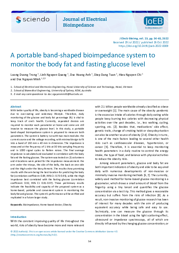 (PDF) A portable band-shaped bioimpedance system to monitor the body ...