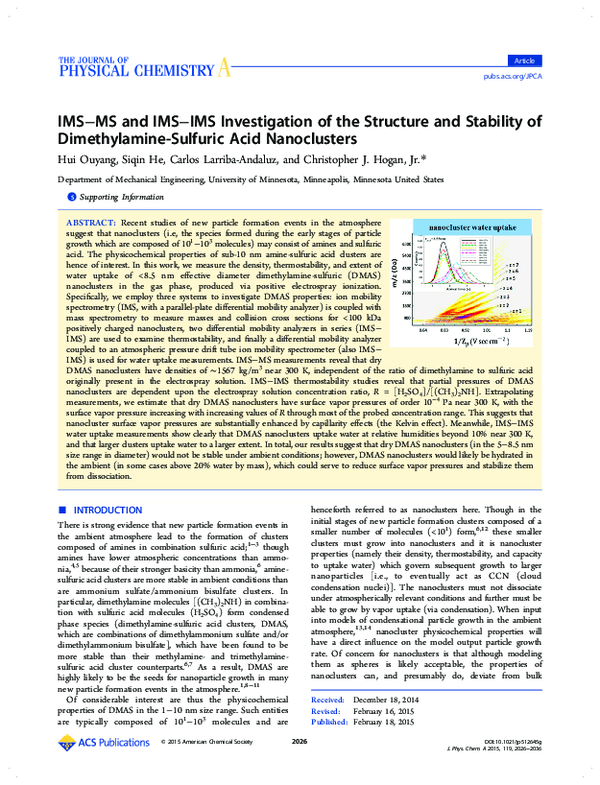 (PDF) IMS-MS and IMS-IMS Investigation of the Structure and Stability ...