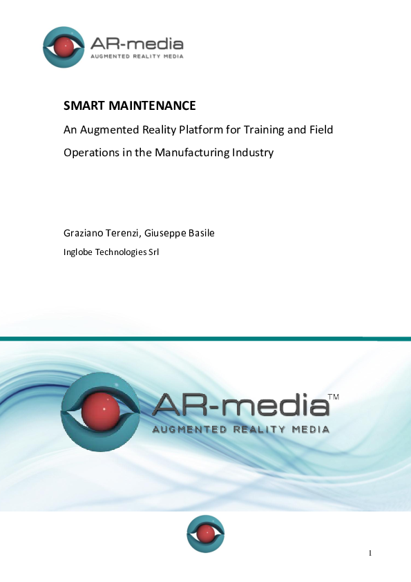 (PDF) SMART MAINTENANCE An Augmented Reality Platform for Training and Field Operations in the ...