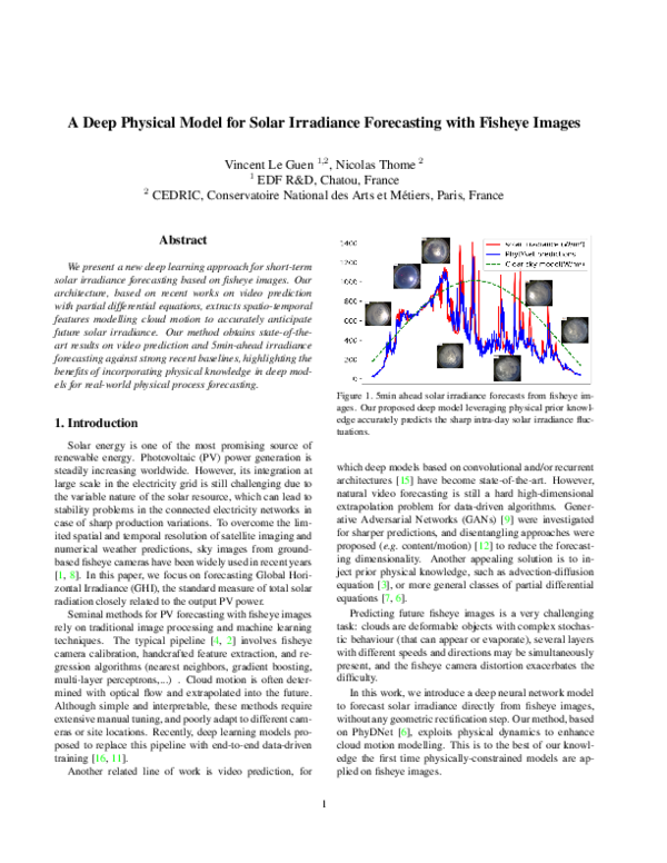 (PDF) A Deep Physical Model for Solar Irradiance Forecasting with ...