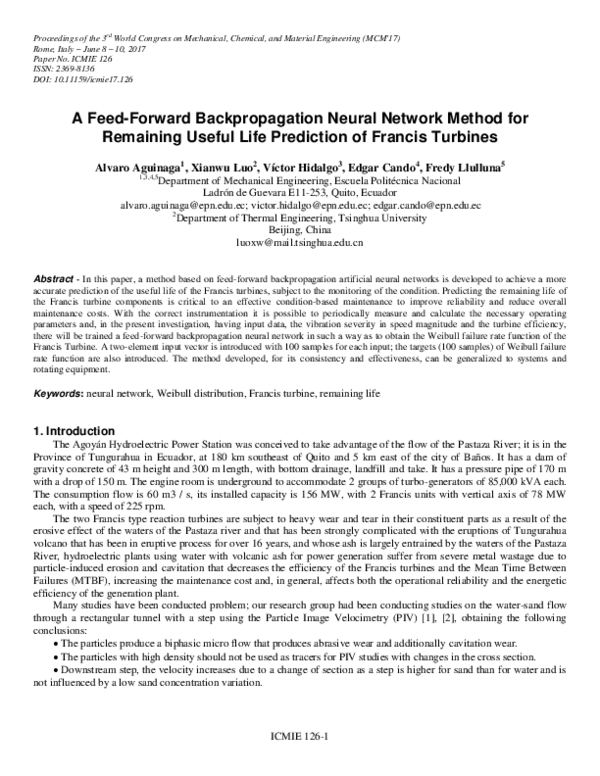 Pdf A Feed Forward Backpropagation Neural Network Method For