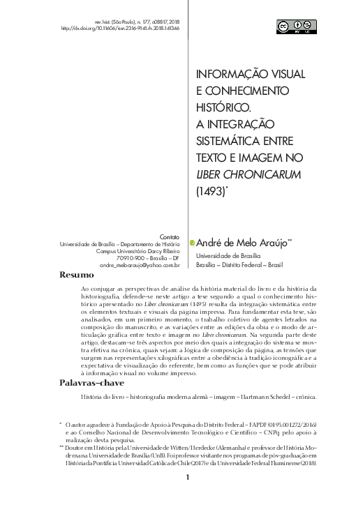 (PDF) Informação visual e conhecimento histórico