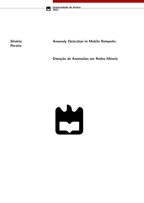 (PDF) Anomaly detection in mobile networks