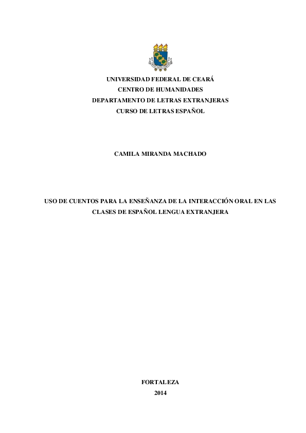 (PDF) Uso de cuentos para la enseñanza de la interacción oral en las ...
