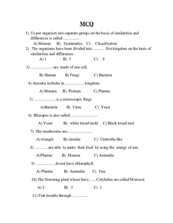 To put organism into separate groups on the basis of similarities and ...