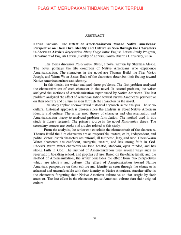 (PDF) The effect of americanization toward native American`s ...