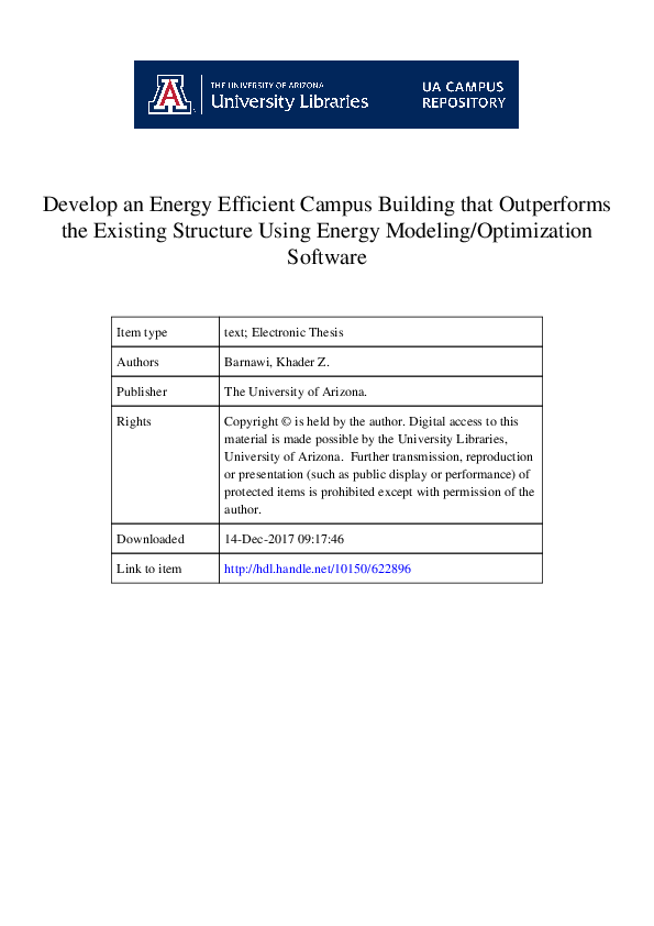 (PDF) Develop an energy efficient campus building that outperforms the ...