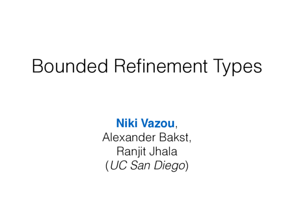 (PDF) Bounded Refinement Types