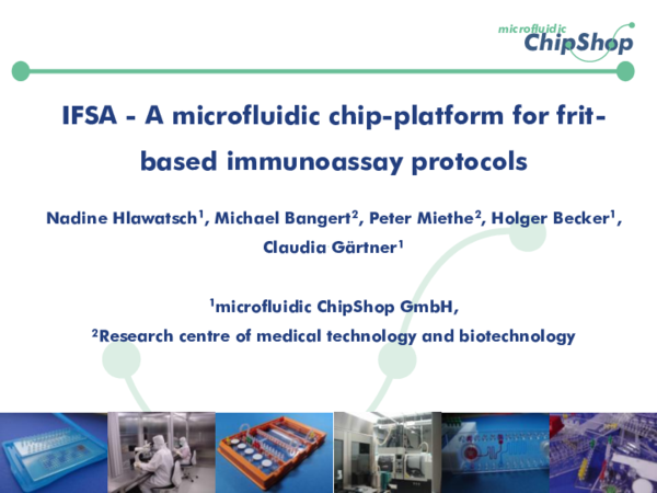 (PDF) IFSA: a microfluidic chip-platform for frit-based immunoassay ...