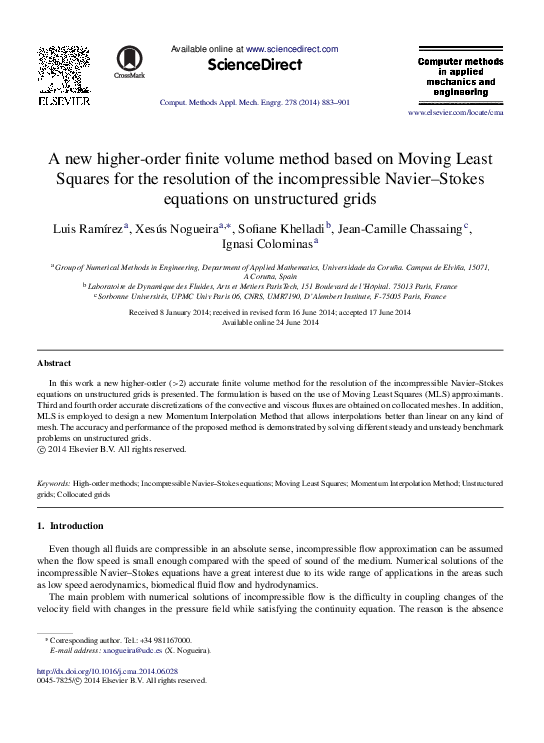 (PDF) A new higher-order finite volume method based on Moving Least ...