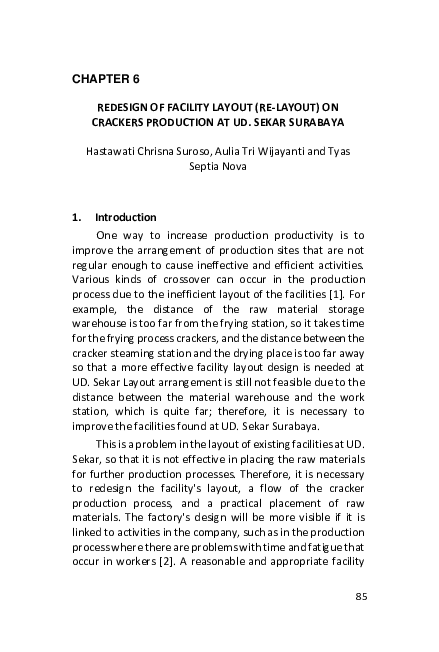 (PDF) Redesign of Facility Layout (Re-Layout) on Crackers Production at ...