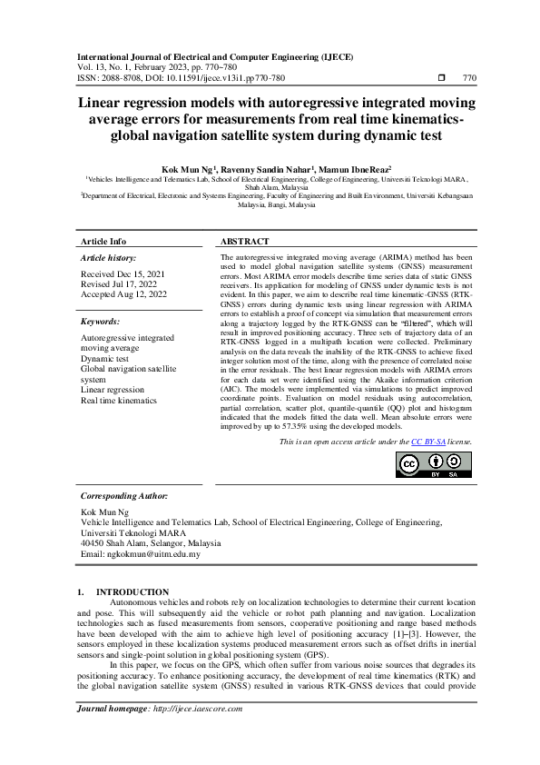 Pdf Linear Regression Models With Autoregressive Integrated Moving Average Errors For