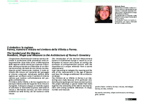 (PDF) Il simbolo e la ragione. Forma, numero e misura nel cimitero ...