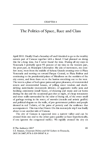 (PDF) The Politics of Space, Race and Class