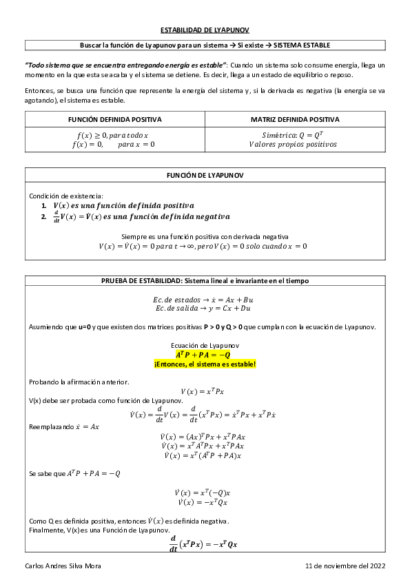 (PDF) Control Óptimo (Optimal): Diseño de controladores óptimos cuadráticos