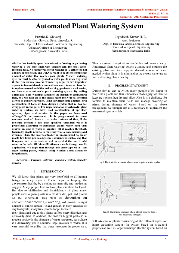 (PDF) Automated Plant-Watering System