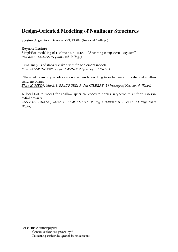 Pdf Design Oriented Modeling Of Nonlinear Structures