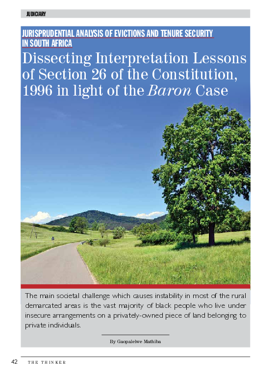 (PDF) Dissecting interpretation lessons of Section 26 of the ...